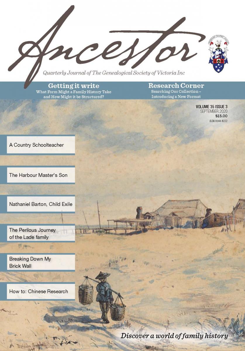 Ancestor News | Genealogical Society of Victoria